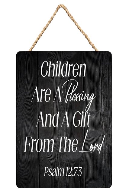 Children Are A Blessing And A Gift From The Lord Psalm 1273 Wood Plaque ...