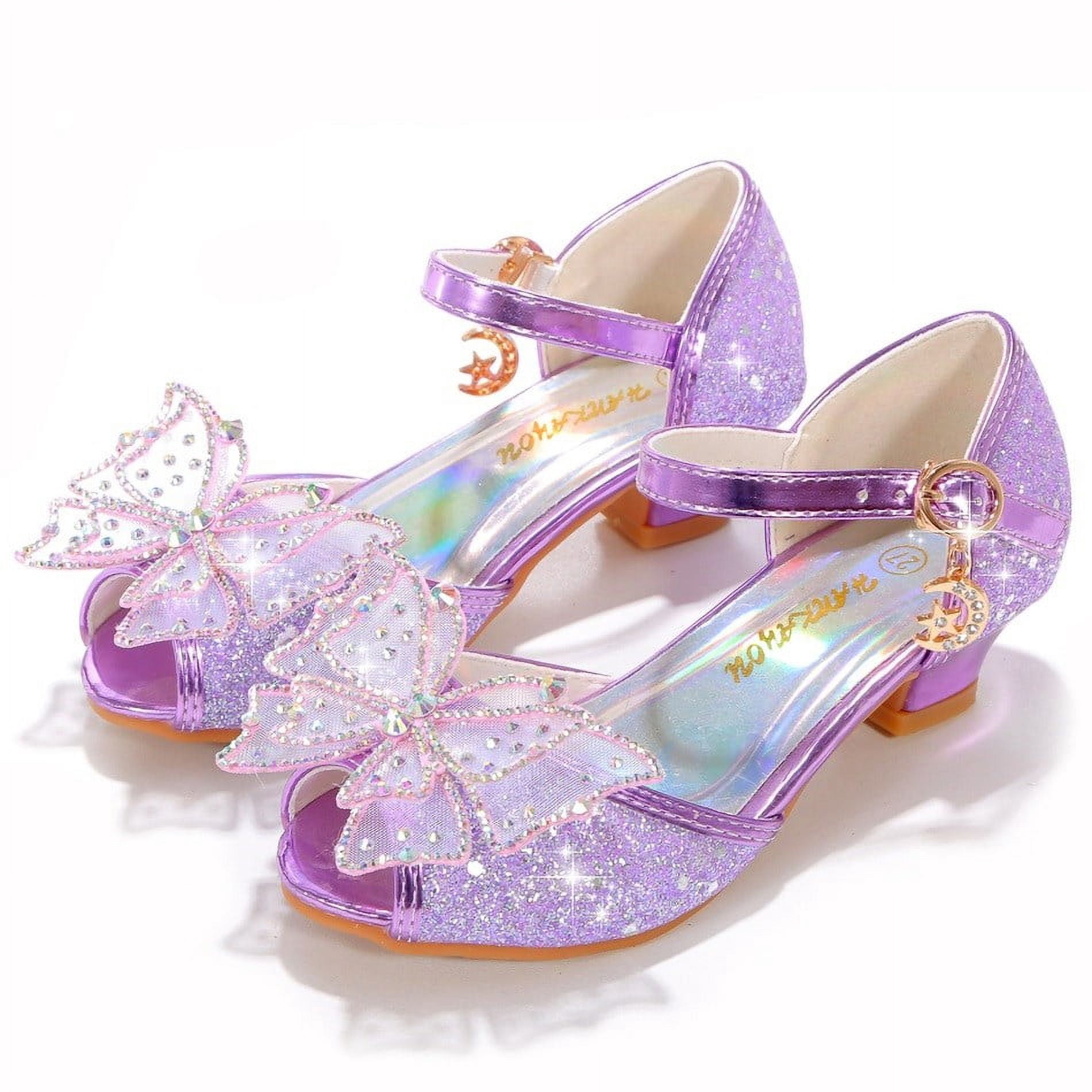 Children Ariel Mermaid Sandals Cinderella Halloween Flats Little Girls ...