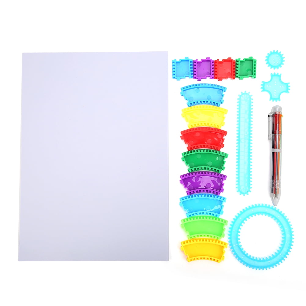 Children Art Painting Tool Rail Spiral Drawing Ruler Template Set ...