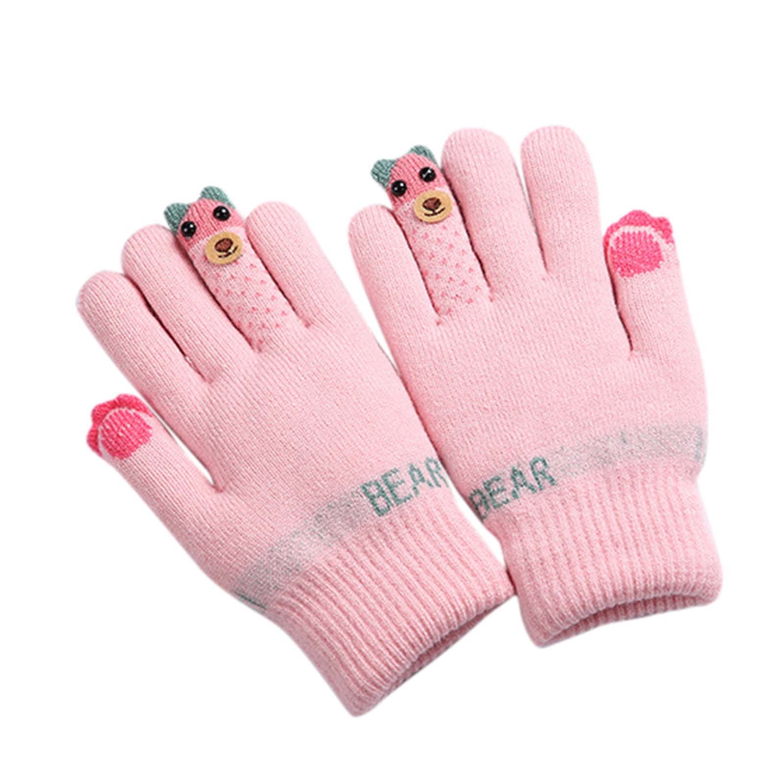 Children Baby Boys Girls Gloves Mittens Combo with Pocket Winter Warm ...