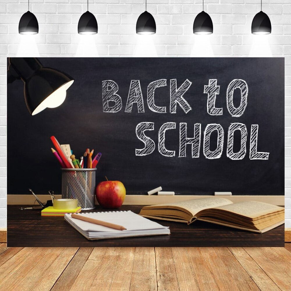 Children Baby Welcome Back To School Backdrop Background Desk Lamp ...