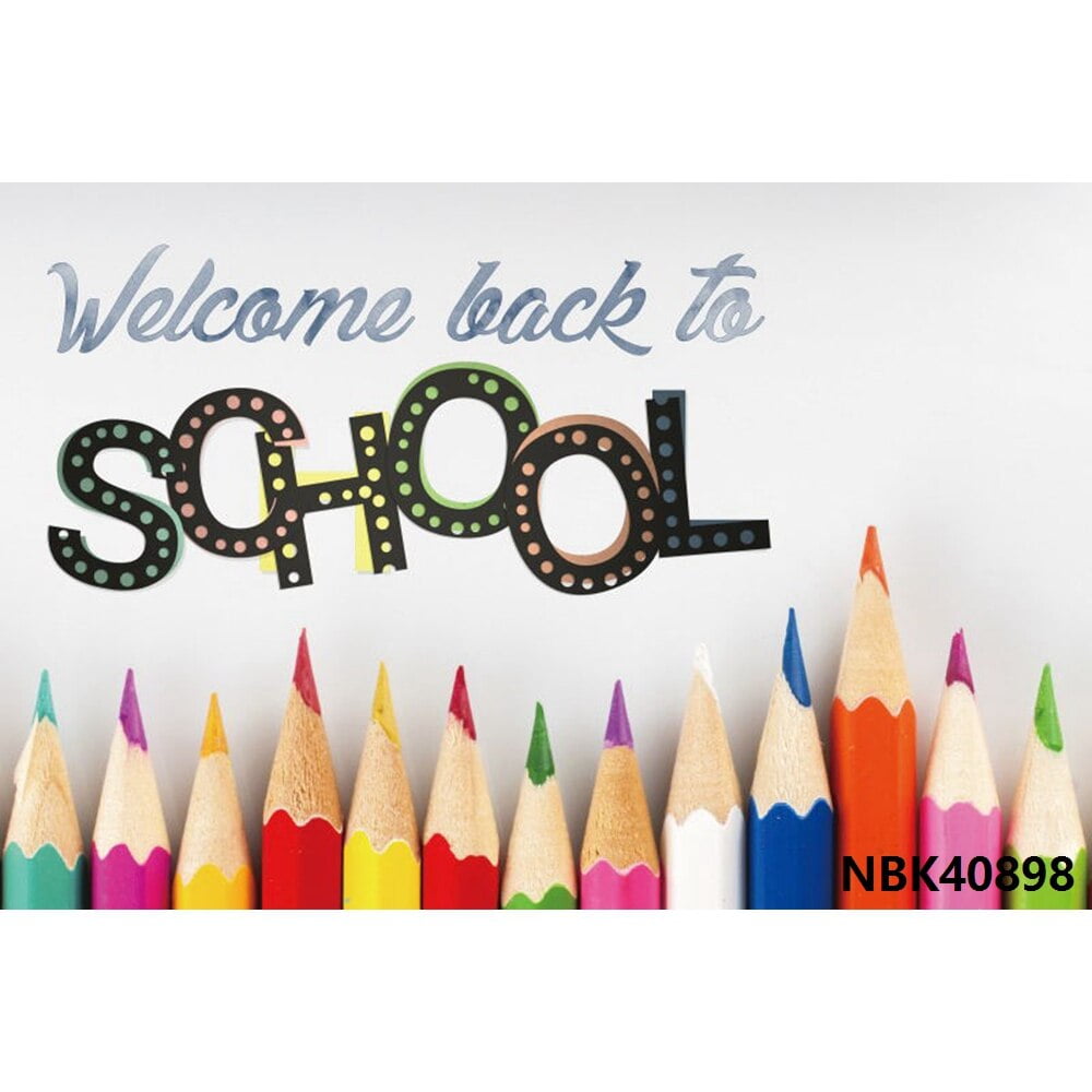 Children Back To School Backdrop Blackboard Globe Books Graduation ...