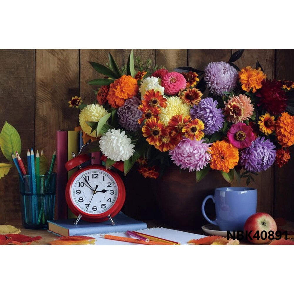 Children Back To School Backdrop Blackboard Globe Books Graduation ...