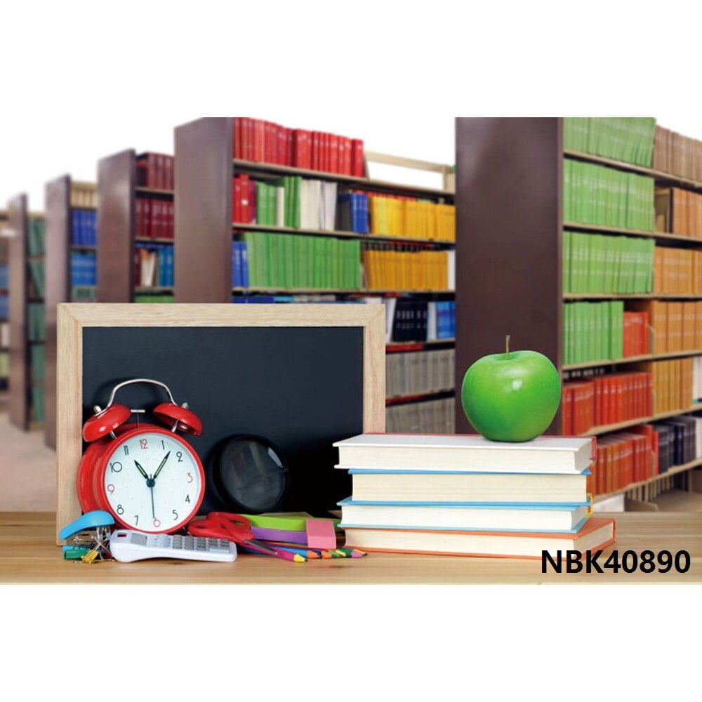 Children Back To School Backdrop Blackboard Globe Books Graduation ...