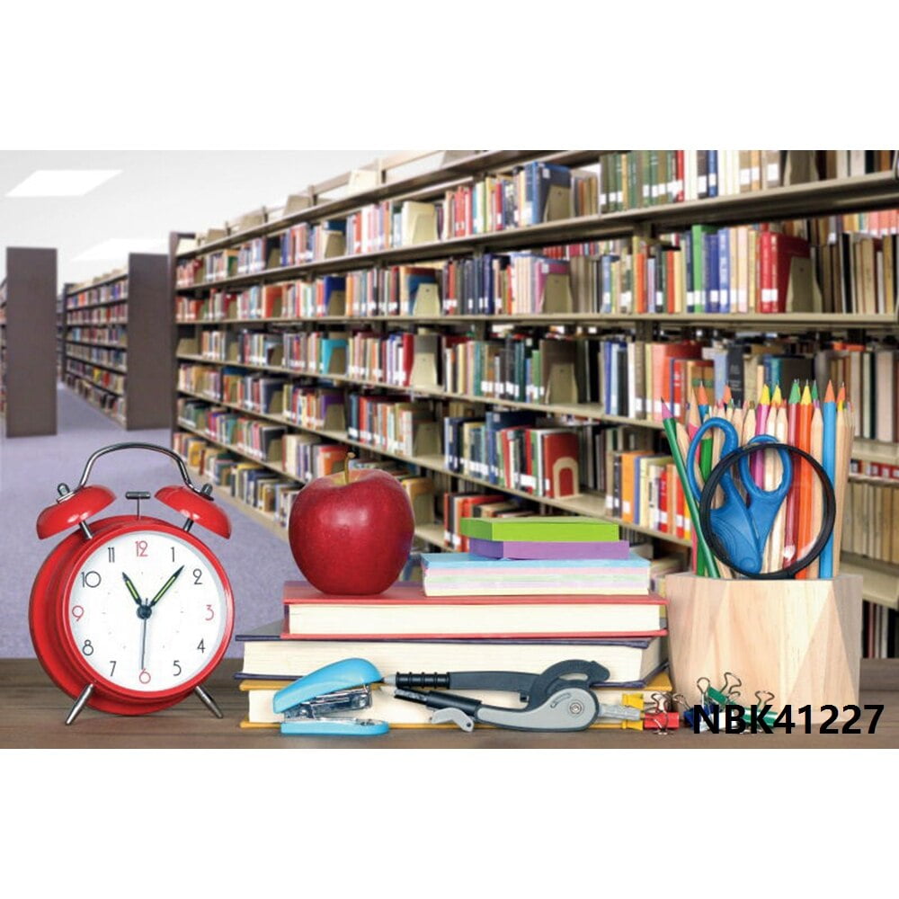 Children Back To School Backdrop Blackboard Globe Books Graduation ...