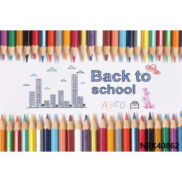 Children Back To School Backdrop Blackboard Globe Books Graduation ...