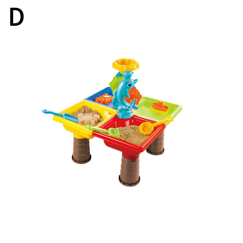 Children Beach Table and Sand Pool Set Indoor Baby Gift∏ Digging Tool ...