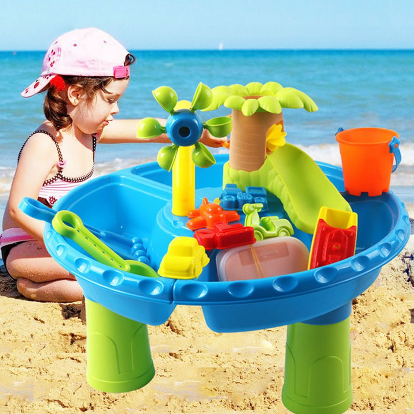 Children Beach Toy Sand Water Play Table for Toddler Outdoor Sensory ...