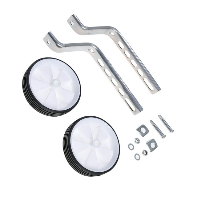 Children Bike Stabilisers Training Wheel Rack Wheels Carrier White ...