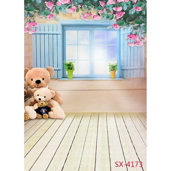 Children Birthday Photography Backdrops Cartoon Indoor Flowers Baby ...