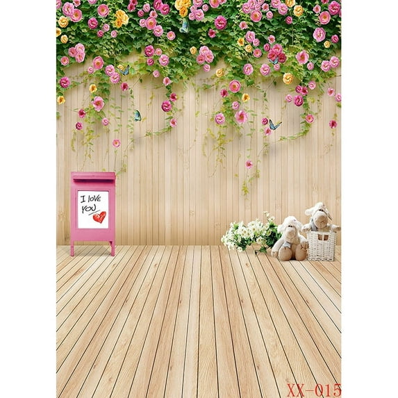 Children Birthday Photography Backdrops Cartoon Indoor Flowers Baby ...