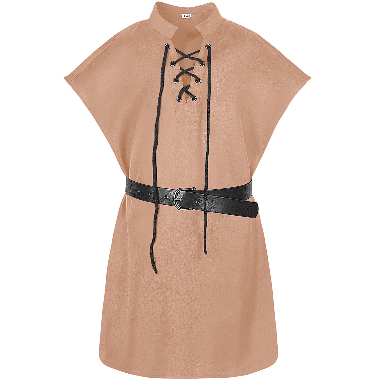 Children Boys And Girls Tunic Vintage Shirts Lace Up Shirt Blouse Tops ...