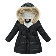 BJUTIR Toddler Little Girls Boys Warm Winter Snowsuit Hoodie Zip Thick Coats Jacket Outwear ...