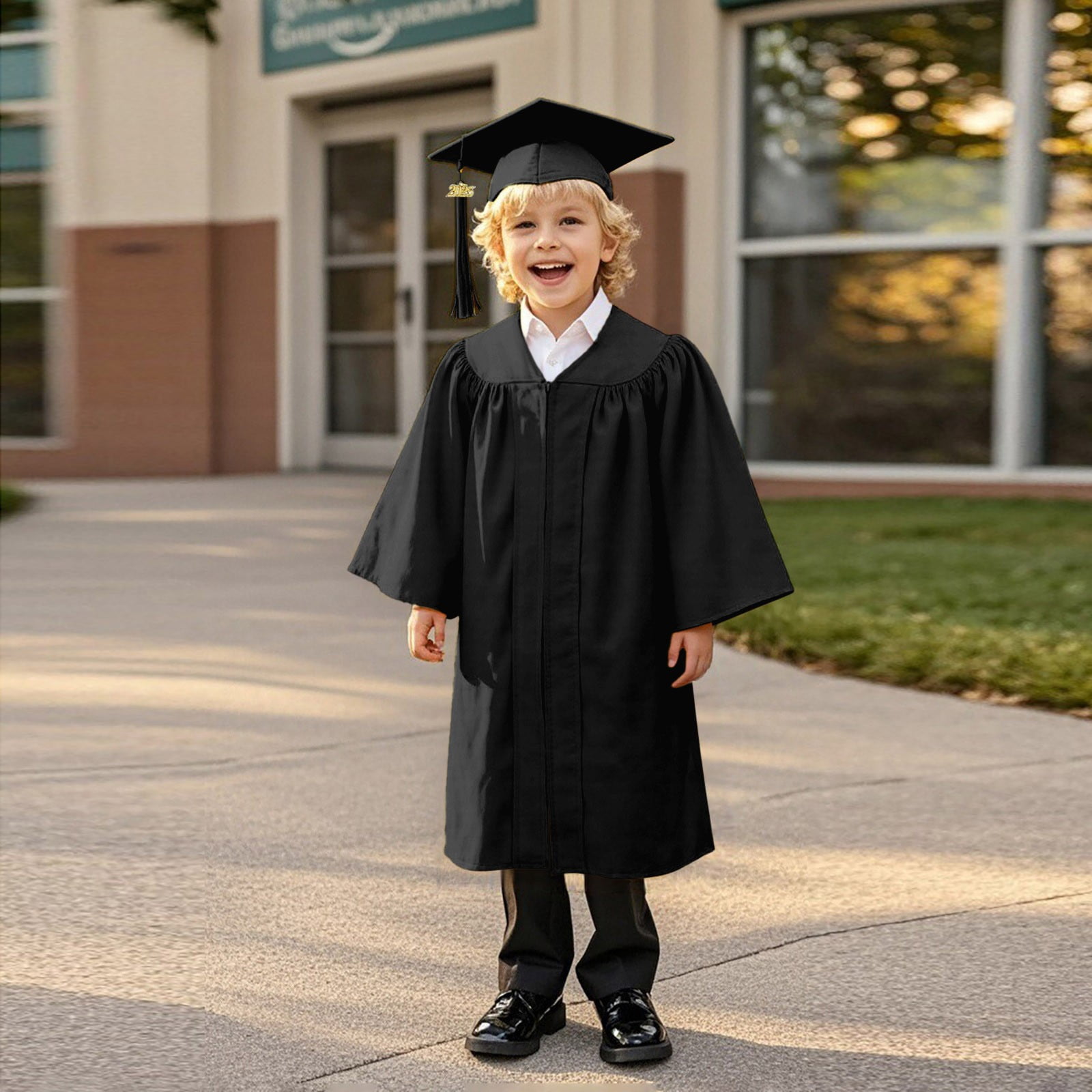 Children Boys Graduation Outfit Kindergarten Graduation Cap and Gown ...