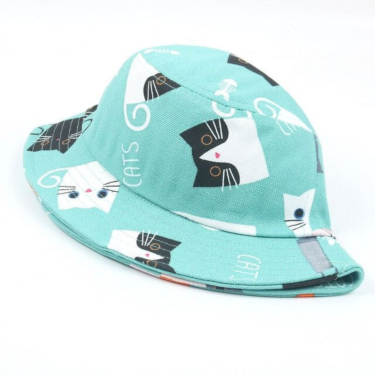 Children Bucket Hat Animal Fruit Print Cotton Soft Summer Hat For Boys ...