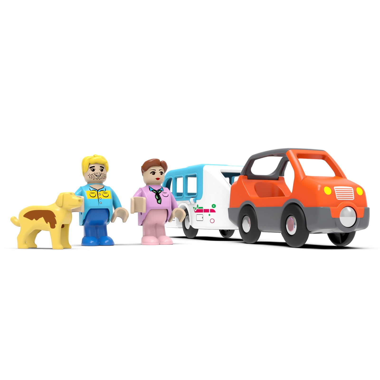 Children Car Set Toy with Worker Model Train Track Car Accessories ...