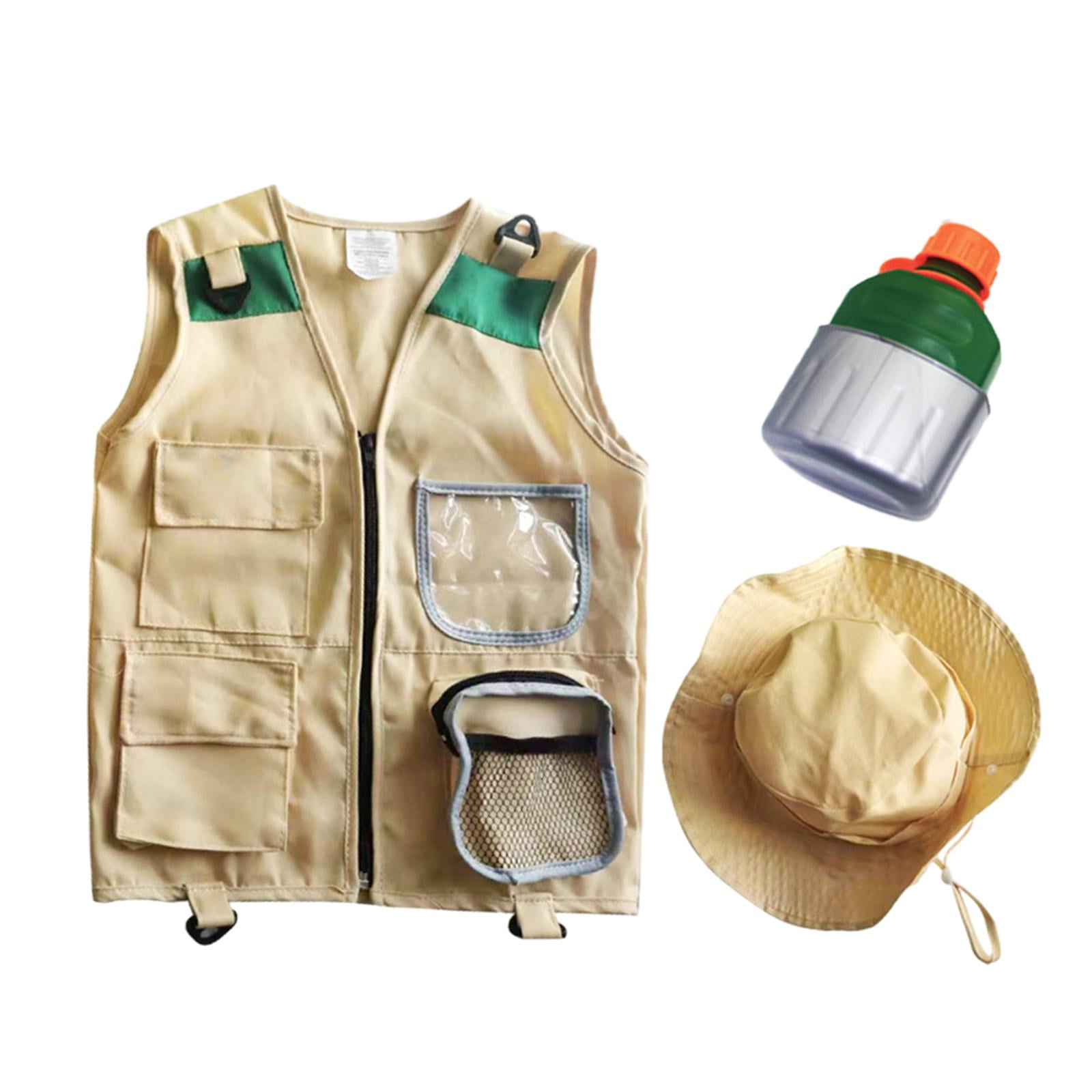 Children Cargo Vest and Hat Set Kids Explorer Kits Kids Outdoor ...