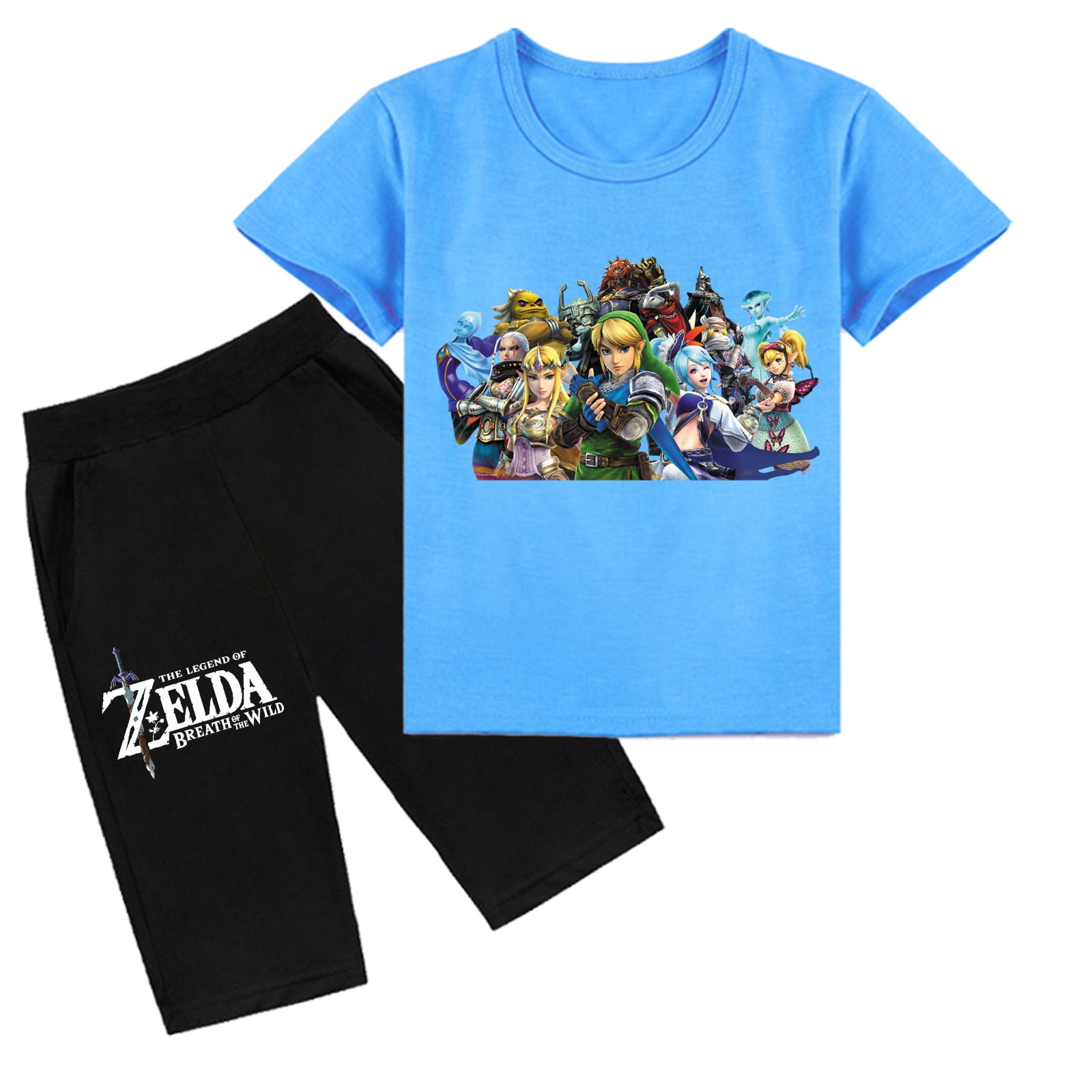 Children Casual Summer Outfit The Legend of Zelda Cotton Short Sleeve T ...