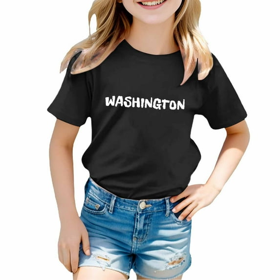 Children City Place Name Theme Printed T-Shirt for Boys and Girls ...