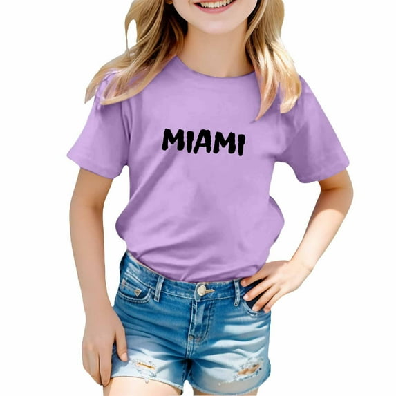 Children City Place Name Theme Printed T-Shirt for Boys and Girls ...
