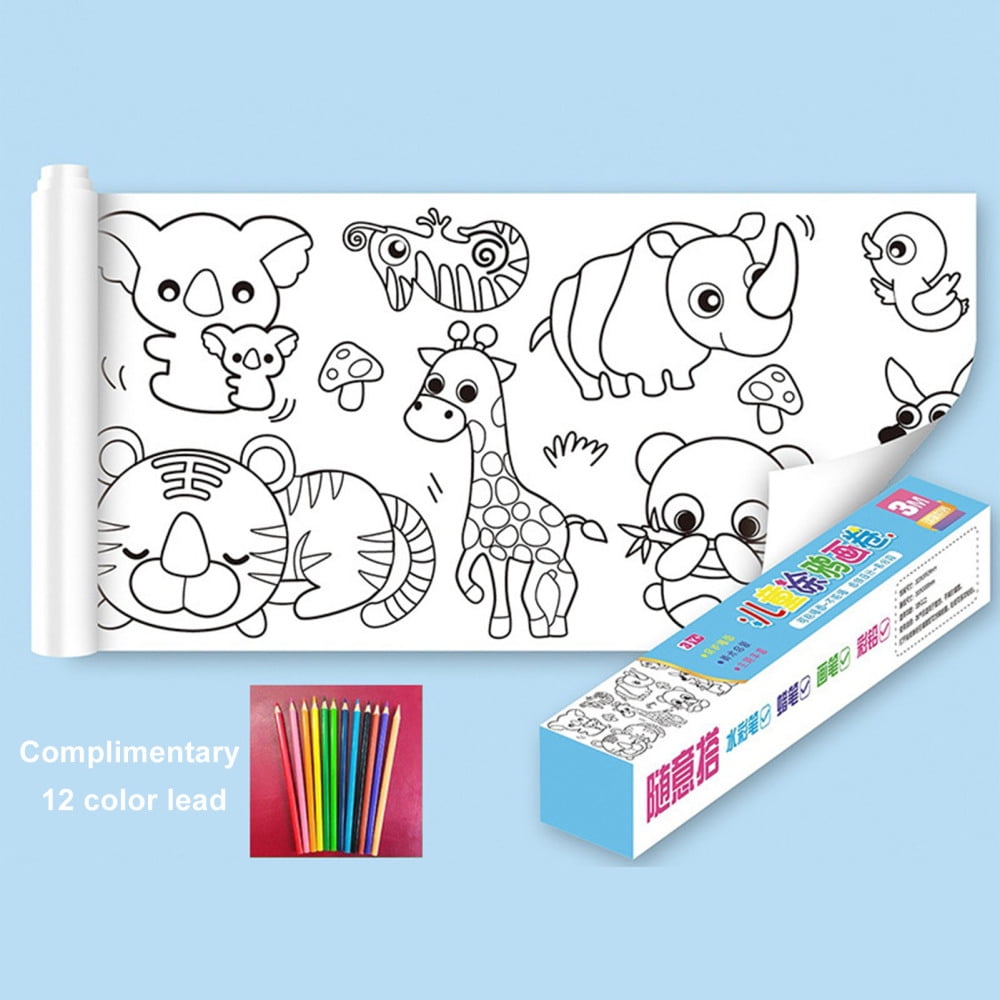 Children Color Filling Long Roll Cultivate Creativity Imagination ...