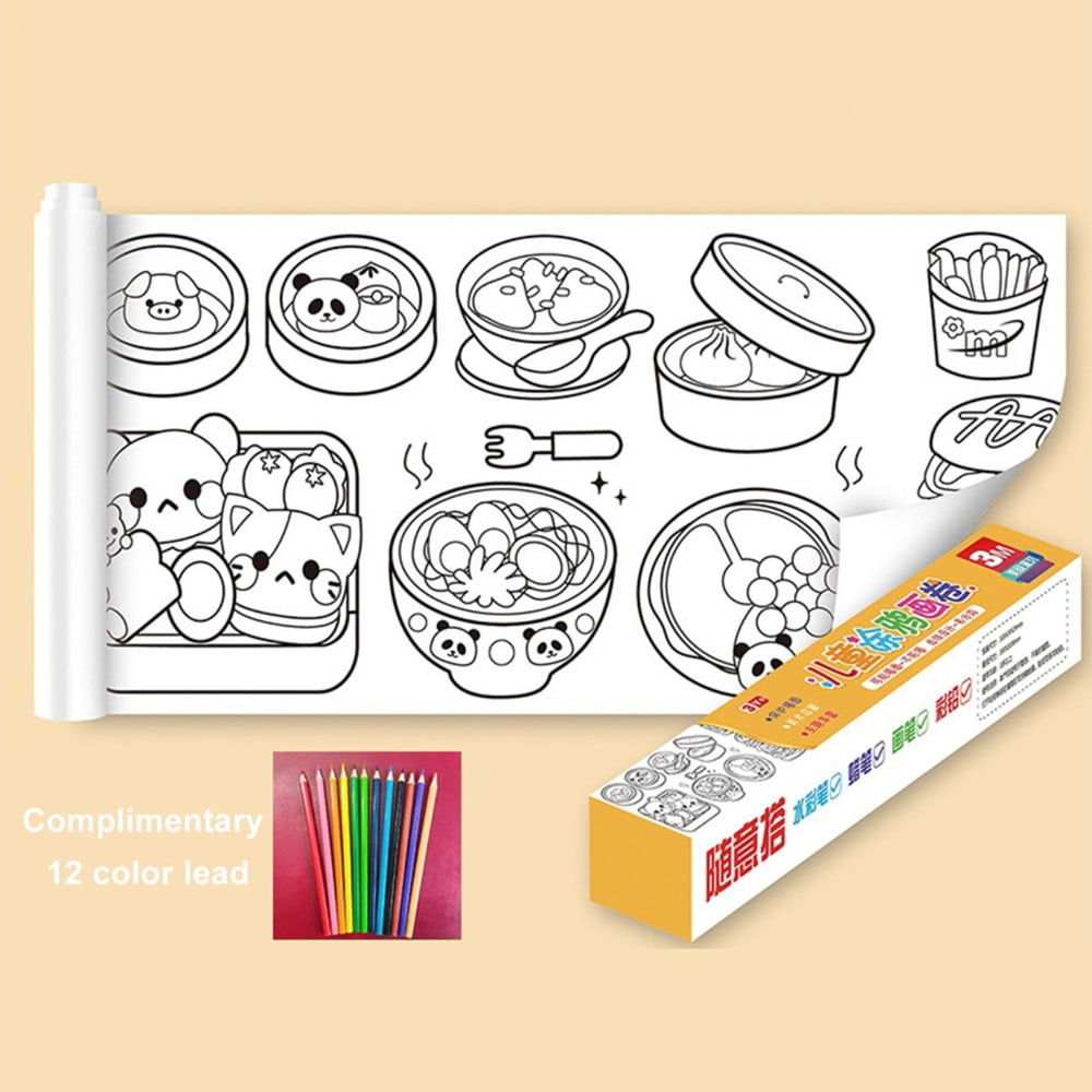 Children Color Filling Long Roll Cultivate Creativity Imagination ...