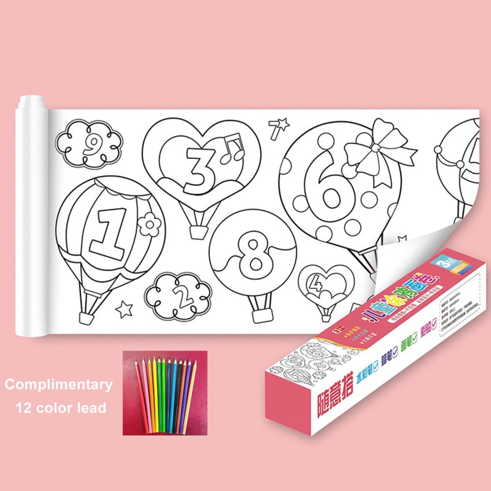 Children Color Filling Long Roll Cultivate Creativity Imagination ...