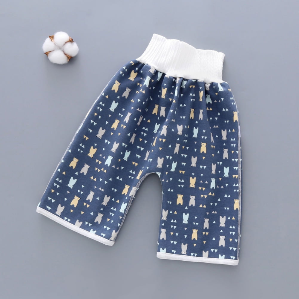 Children Cotton Diaper Pant for Bed Washable Waterproof Reusable High ...