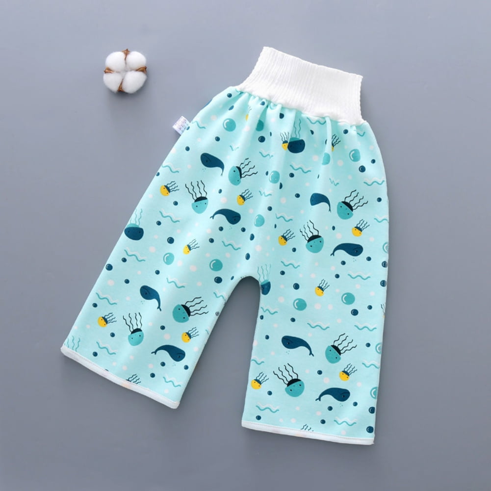 Children Cotton Diaper Pant for Bed Washable Waterproof Reusable High ...