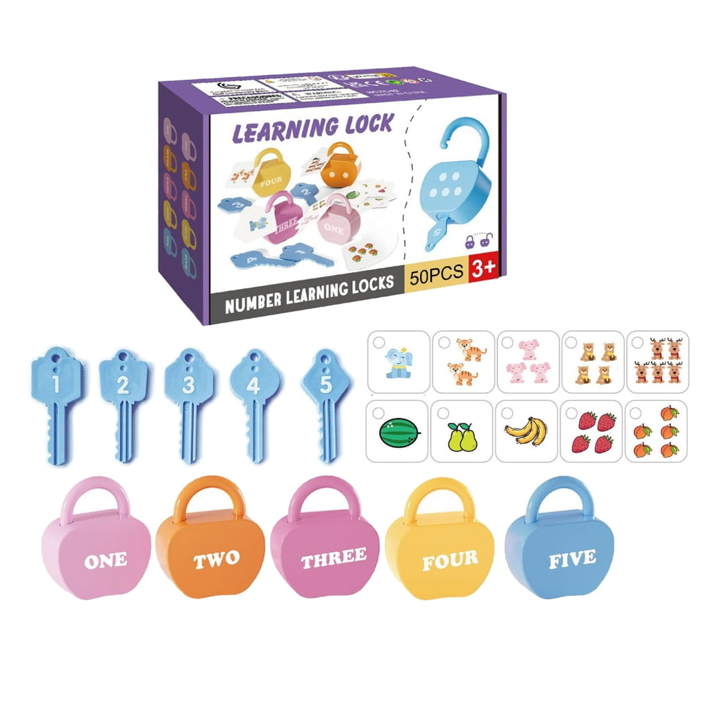 Children Counting Game Key for Toddlers Number Matching Fun Table Game ...