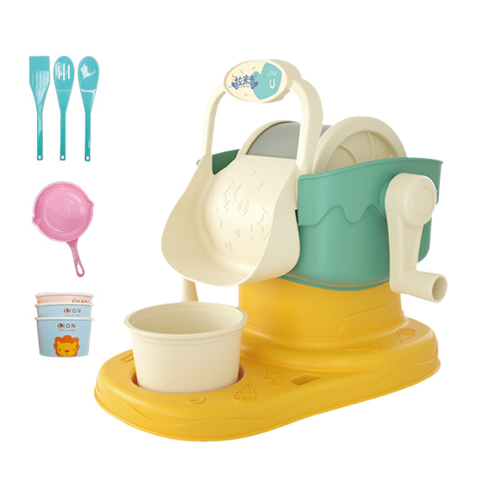 Children DIY Ice Cream Maker Kit - Fun Play House Set with Maker, Cups ...