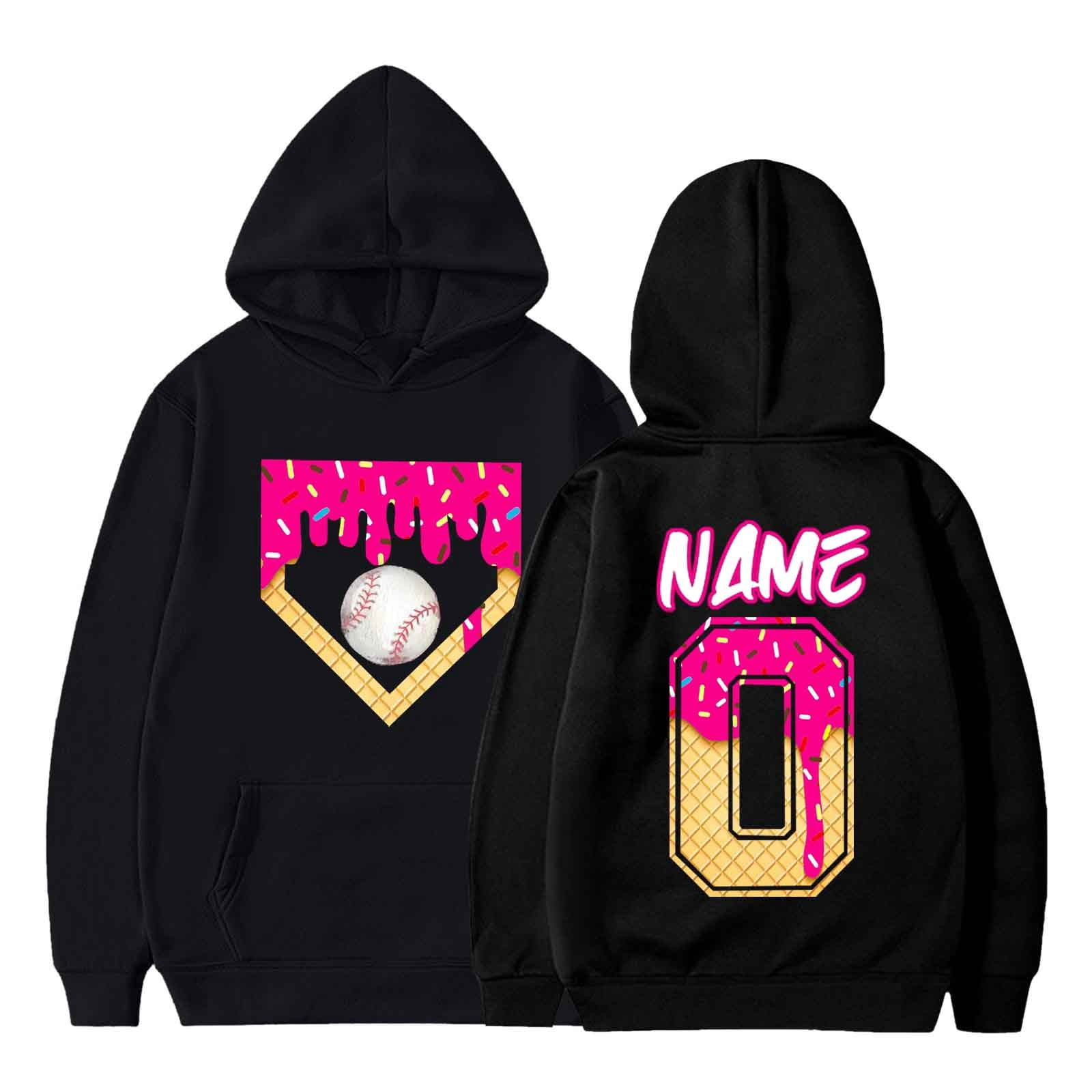 Children DIY Ice Digital Print Long Sleeve Hooded Sweatshirt - Walmart.com