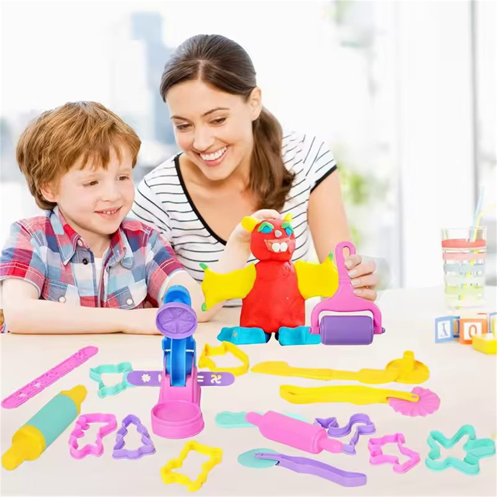 Children DIY Plasticine Mold Modeling Accessories Playdough Tool Kit ...
