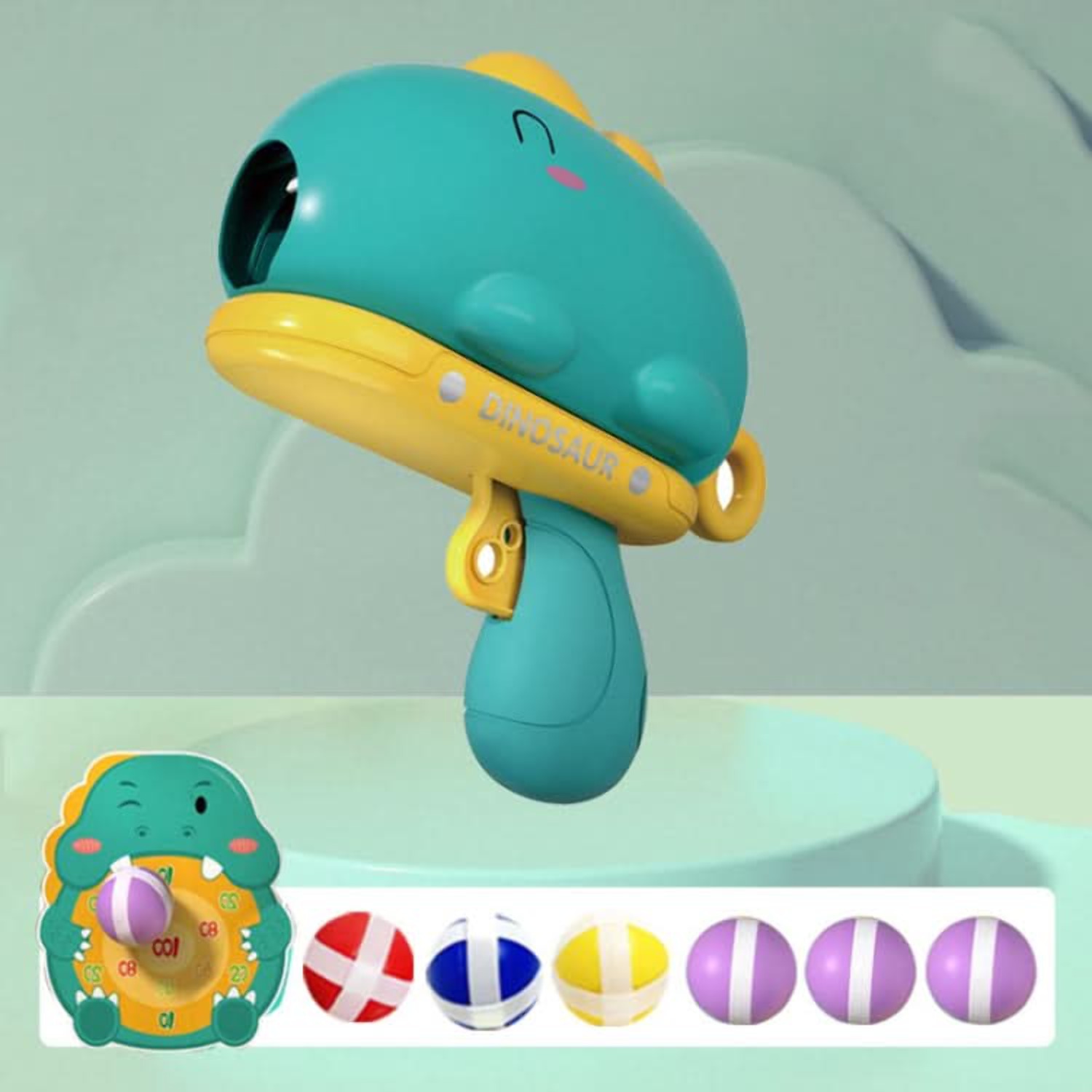 Children Dinosaur Sticky Balls Target Shooting Parent-child Interactive ...