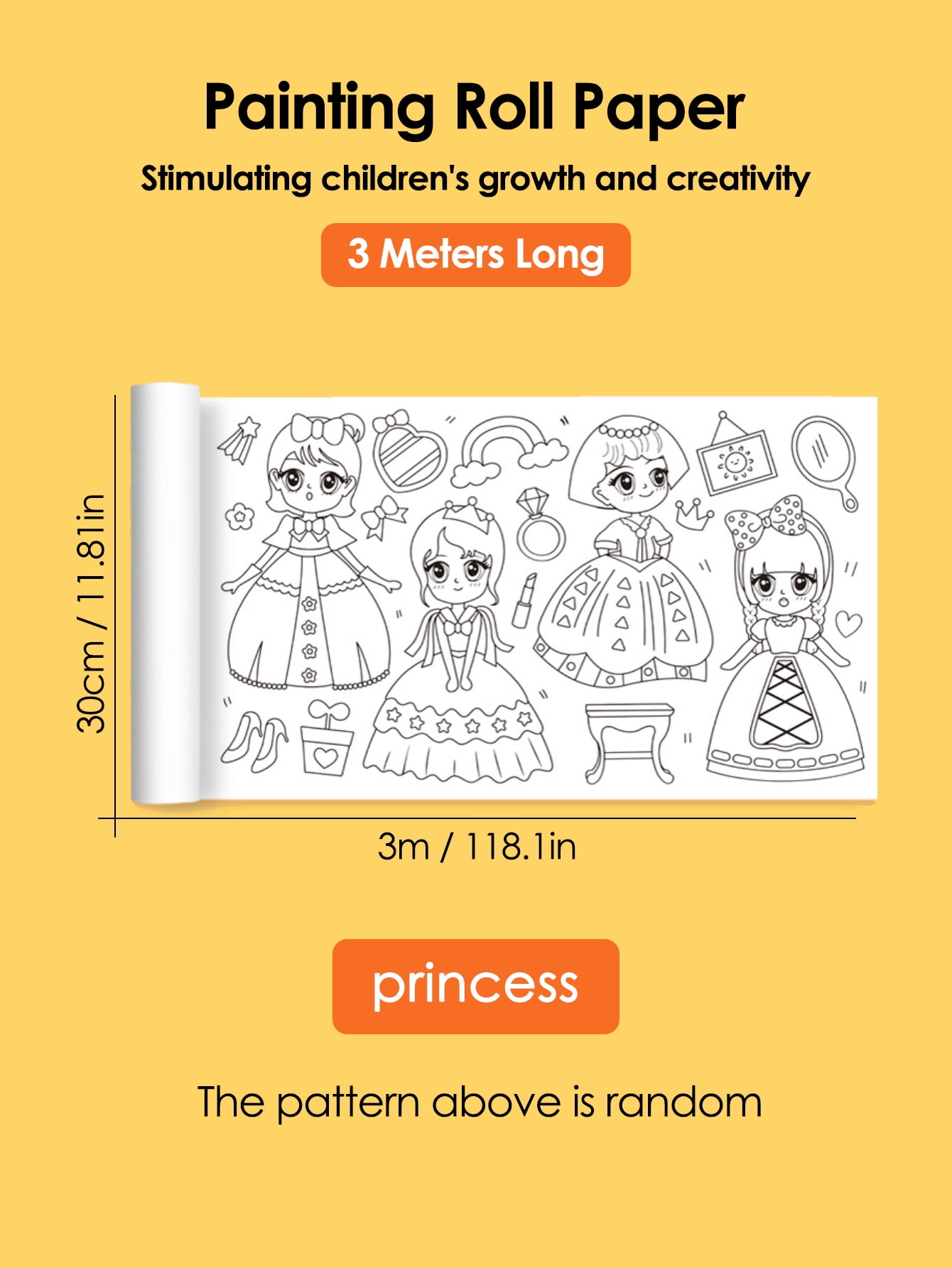 Children Drawing Roll DIY Sticky Color Filling Paper Coloring Paper ...