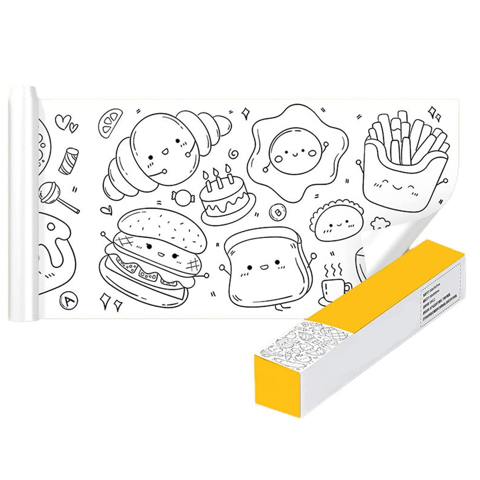 Children Drawing Roll With Colored Pencils for Boy Girls 3-6 Year Old ...