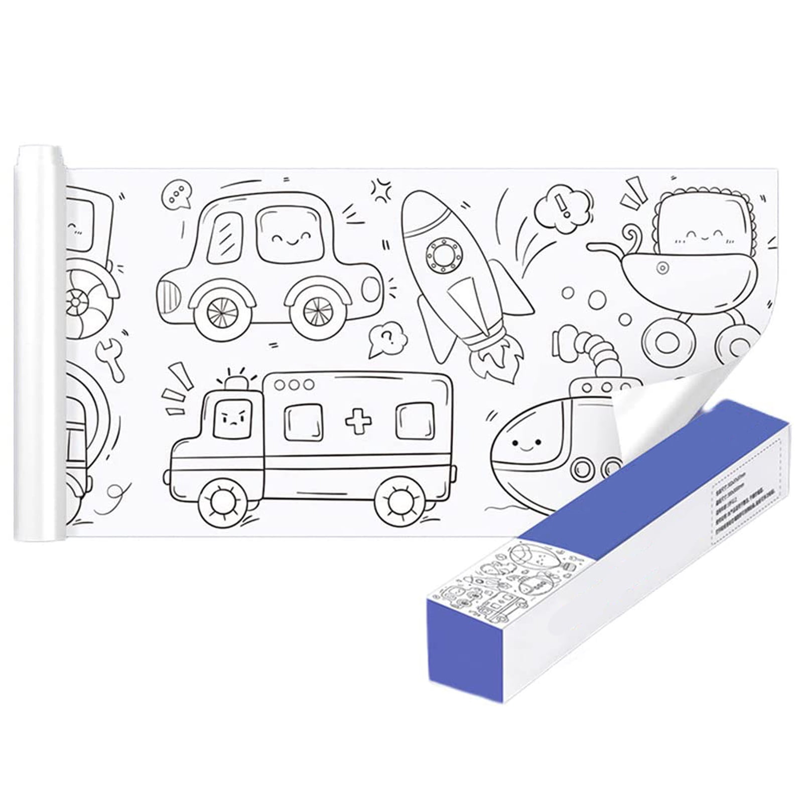 Children Drawing Roll With Colored Pencils for Boy Girls 3-6 Year Old ...