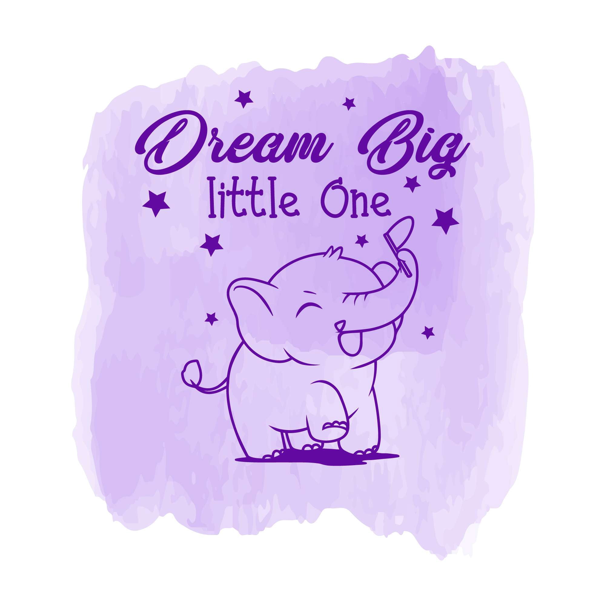 Children Dream Big Little One Loving Quote Wall Decal Decoration Happy ...