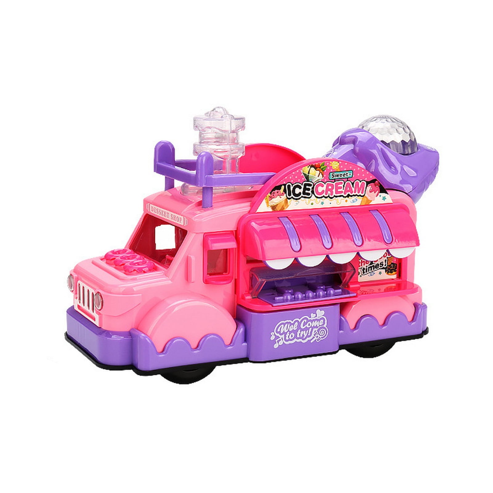 Children Electric Swinging Ice Cream Cart with Light & Music Pretend ...