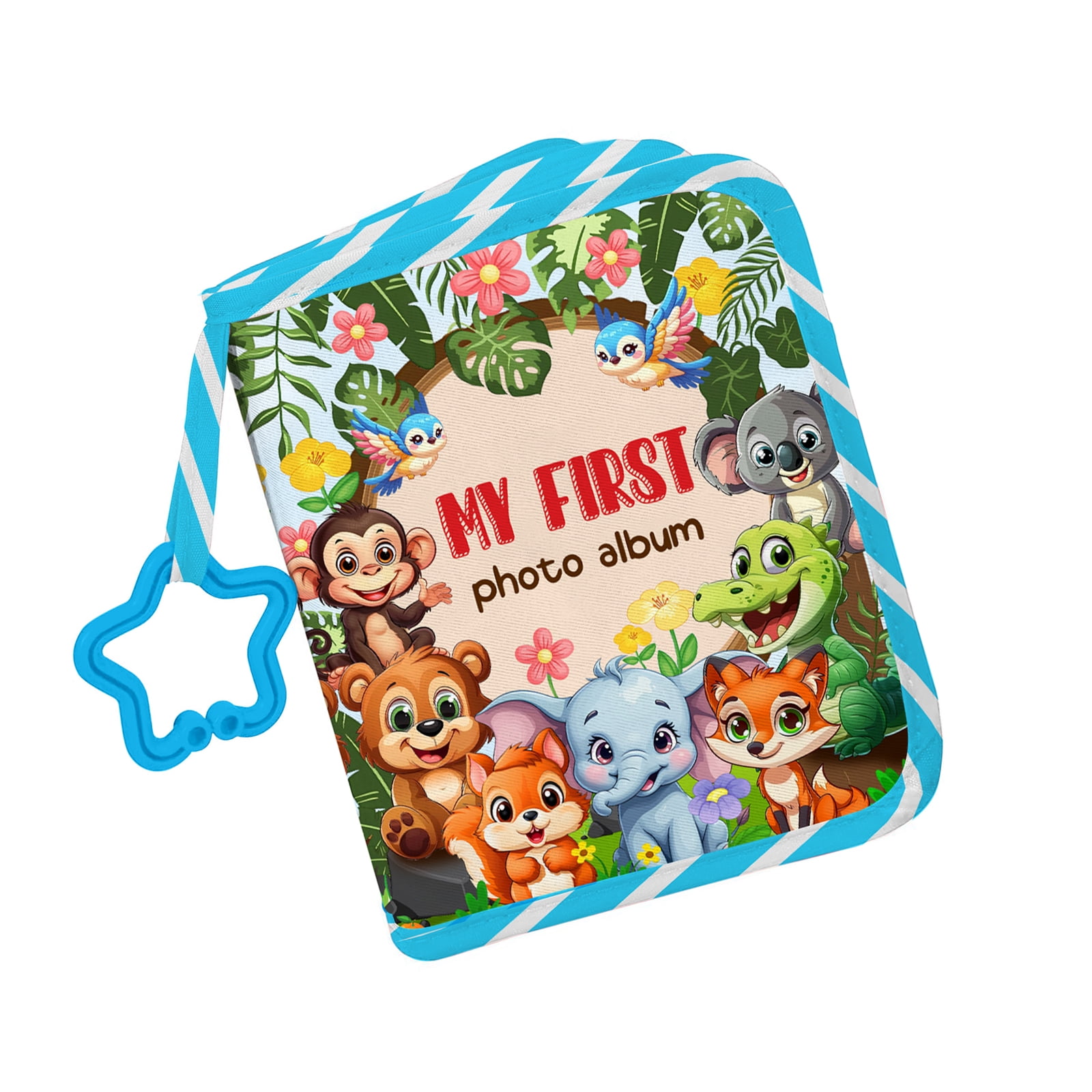 Children Fabric Memory Book With Multiple Pocket Baby Growth Scrapbook ...