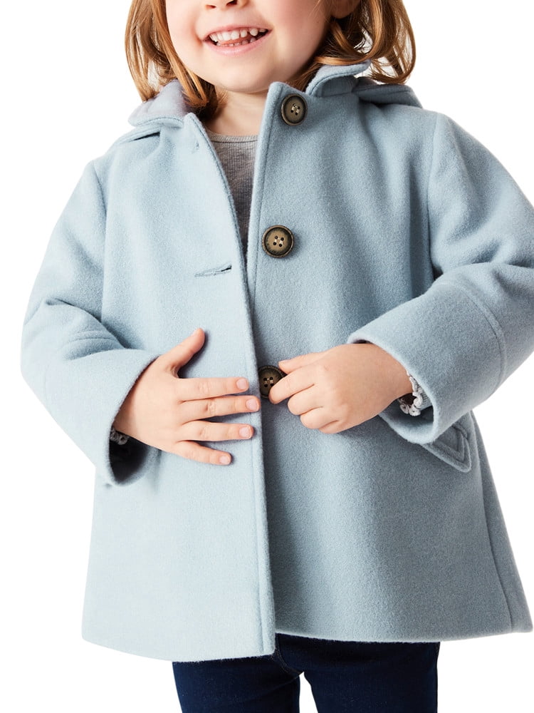 Children Fashion Autumn Winter Jacket Kids Girls Hooded Buttons Coat ...