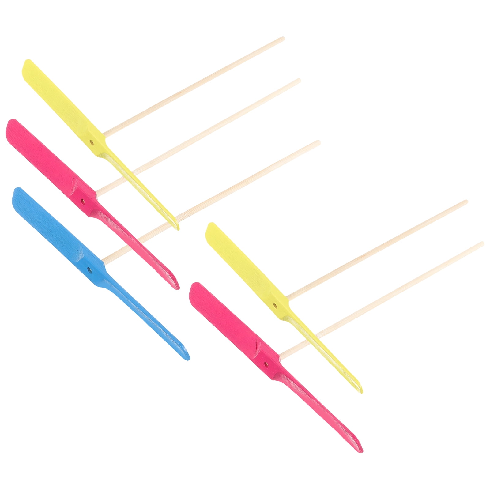 Children Flying Toys Hand Helicopter Spinners Outdoor Wood 5 Pcs ...