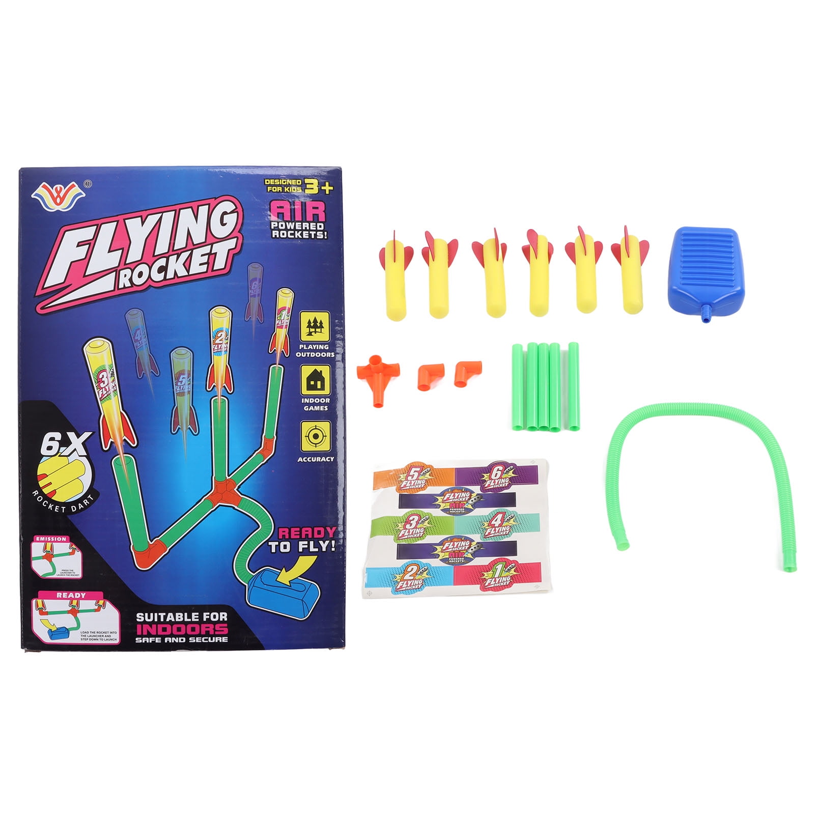 Children Foam Rocket Launcher Toys Outdoor Kids Step On Gasbag Toy for ...