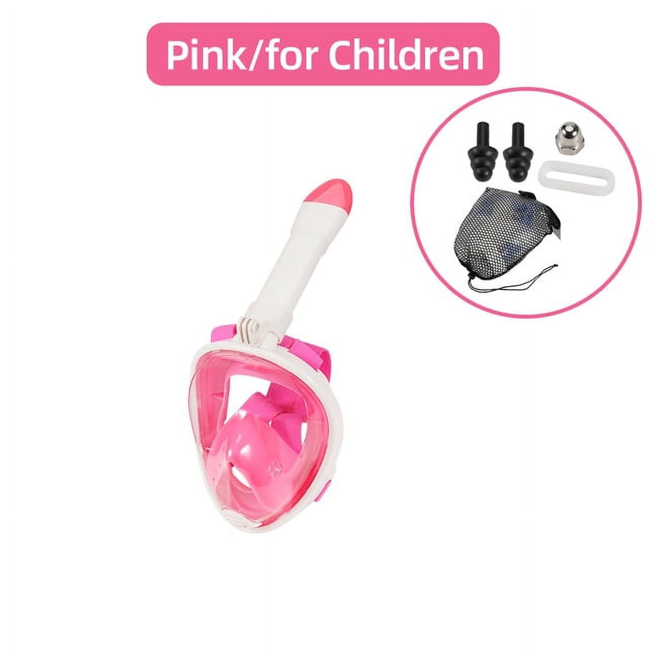 Children Full Face Snorkel Swimming Mask Diving Anti-Fog Scuba Gear Set ...