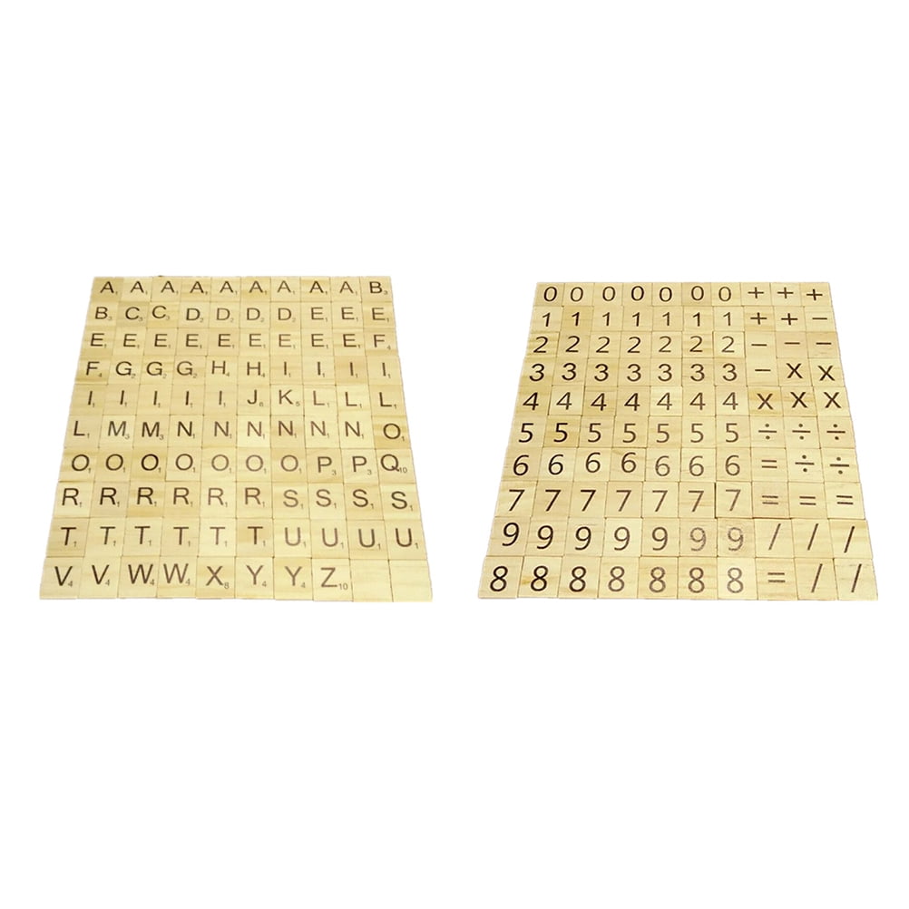 Toyandona Khaki Plastic Alphabet and Number Chips for Kids Playing with ...