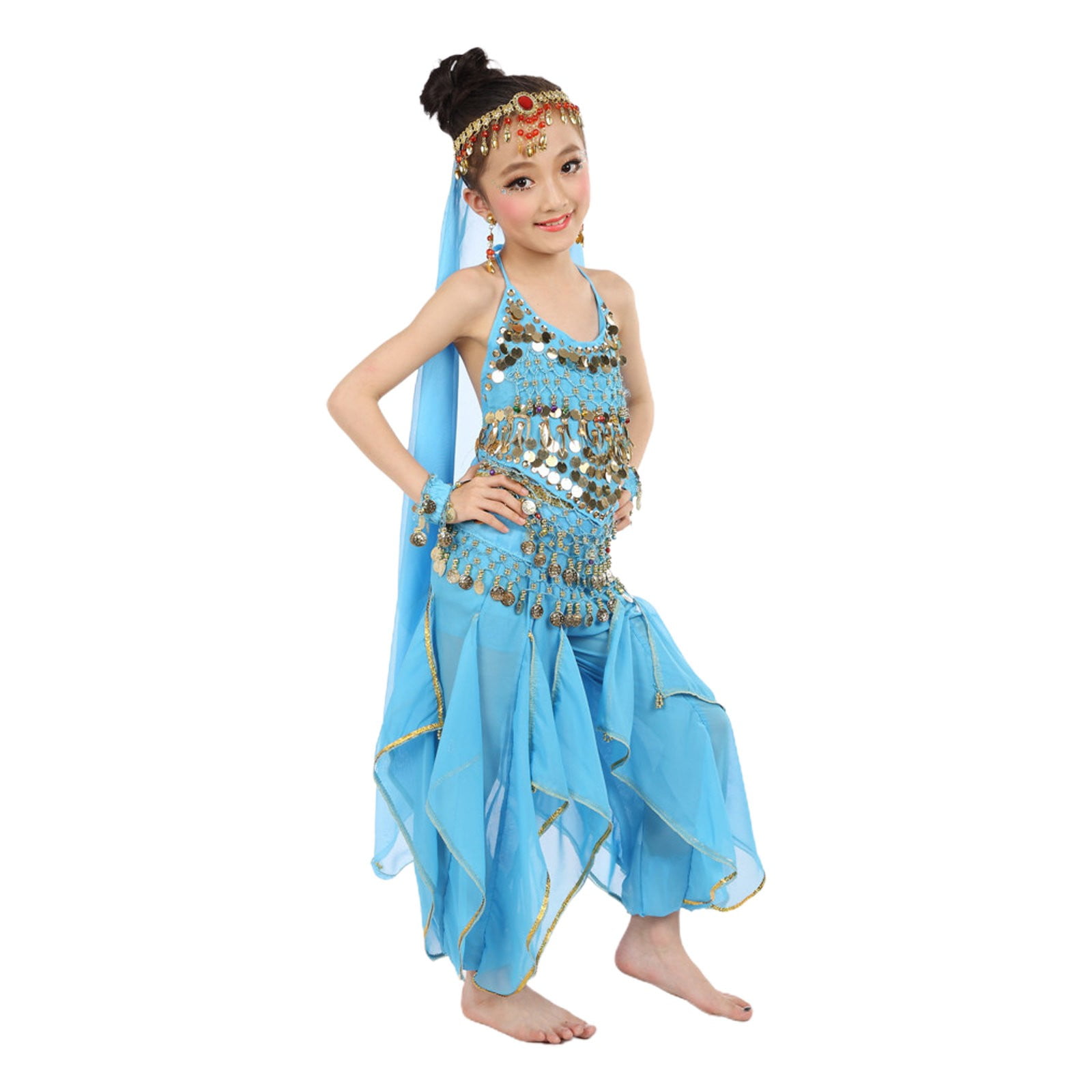 Children Girl Dance Clothes Belly Dancing Dance Cloth Belly Dance Sets ...
