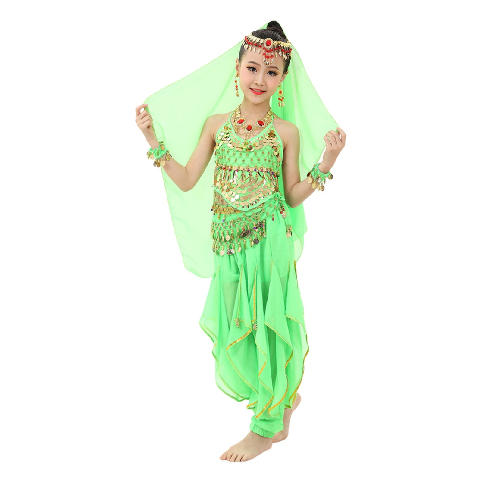 Children Girl Dance Clothes Belly Dancing Dance Cloth Belly Dance Sets ...