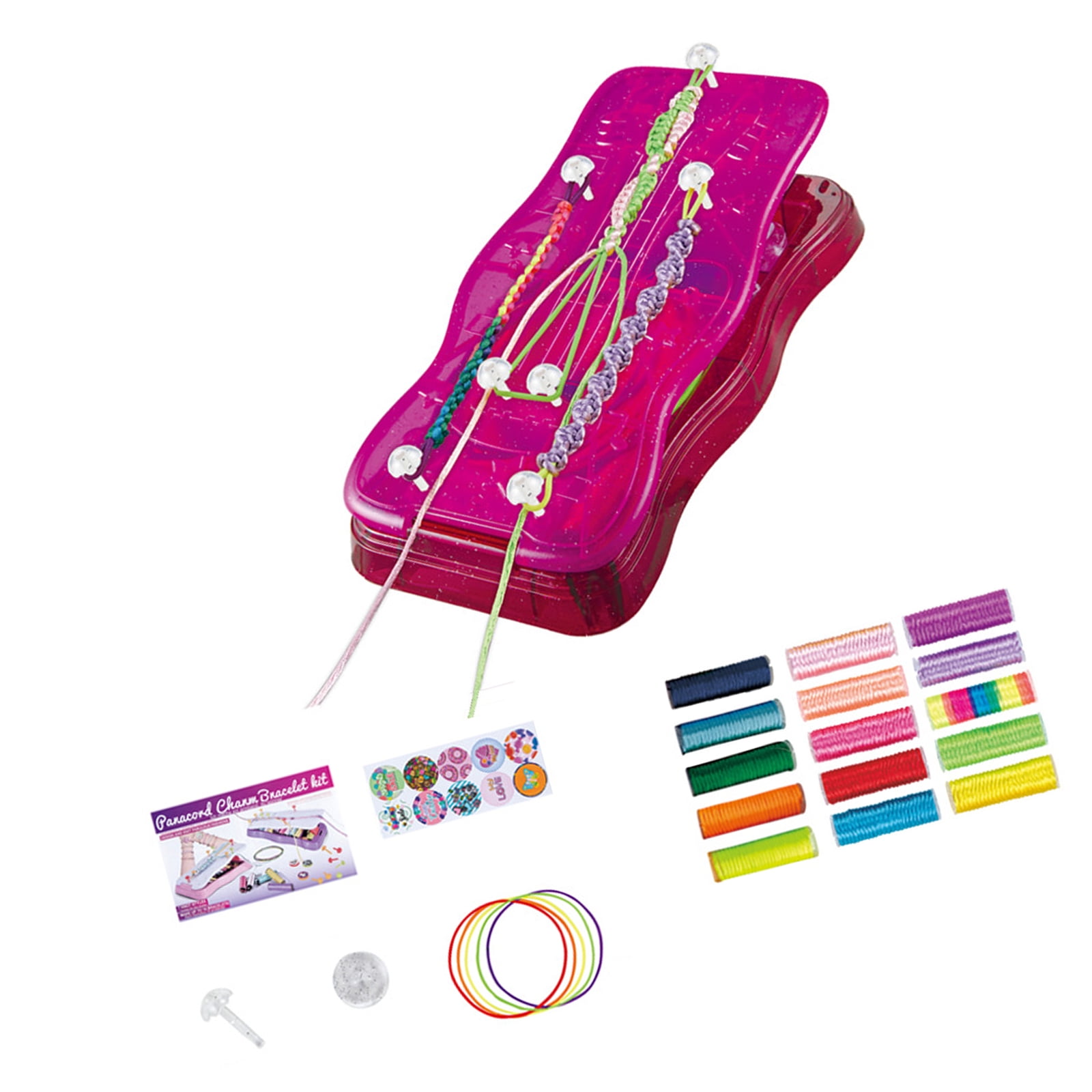 Children Girl Stringing Craft Set Braided Friendship Craft Materials ...