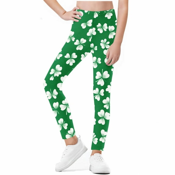 Children Girls Boys St. Patrick's Printed Legging Pants Children Kids ...