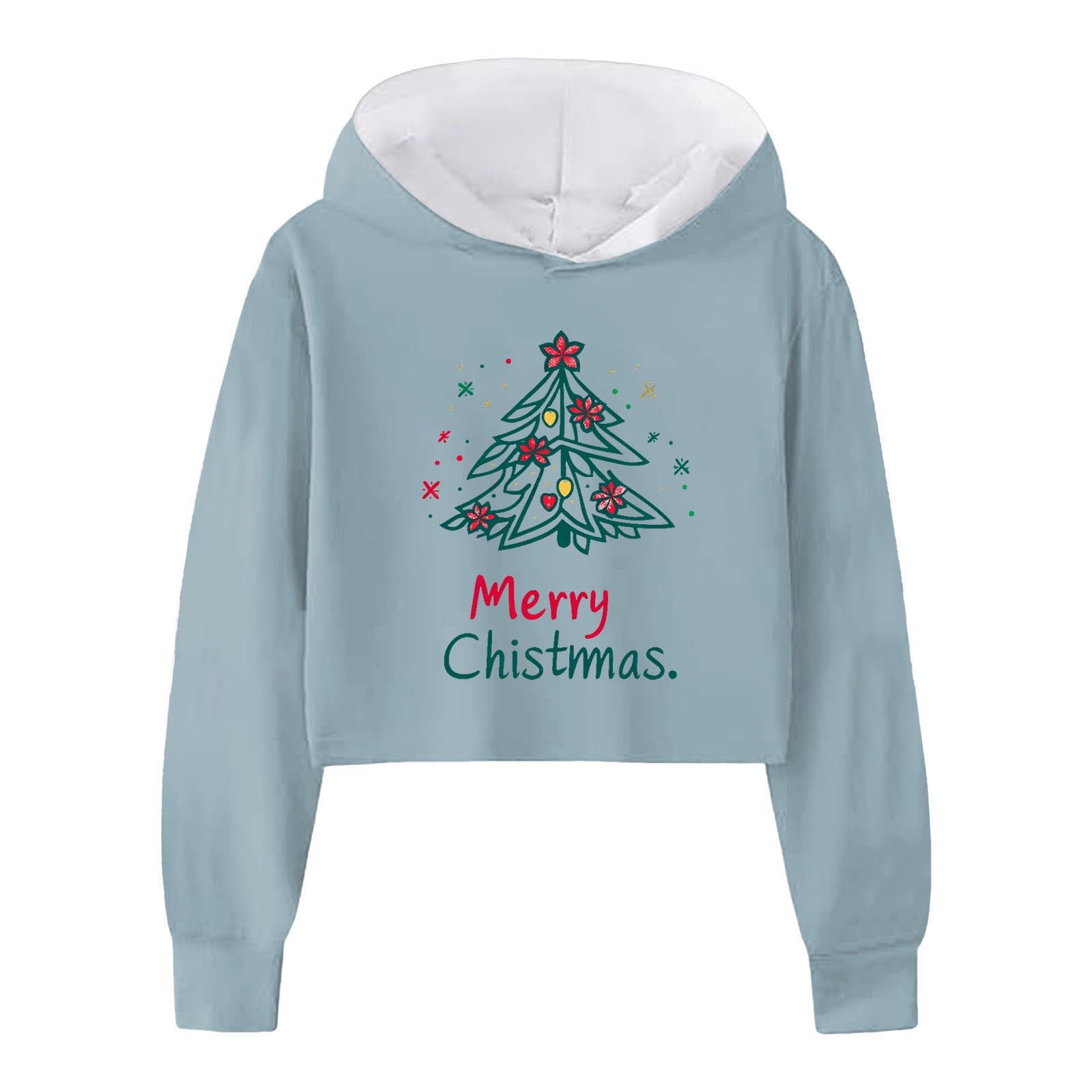 Huowey Children Girls Long Sleeve Letters Solid Color Short Hoodie ...
